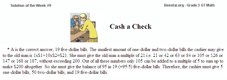 Problem of the Week - Beestar.org