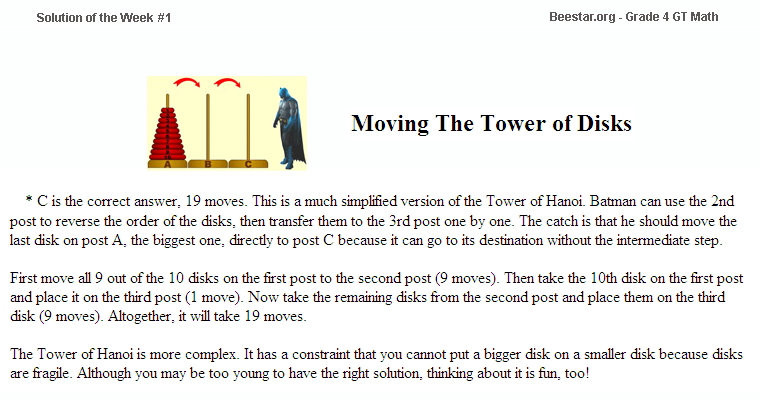 Problem of the Week - Beestar.org