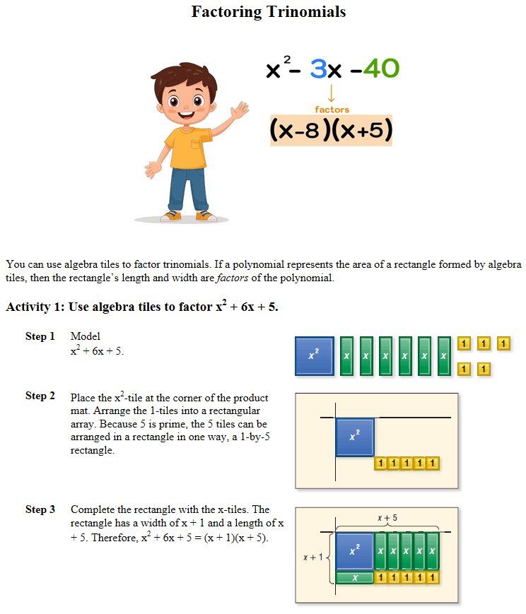 Algebra I - Beestar.org