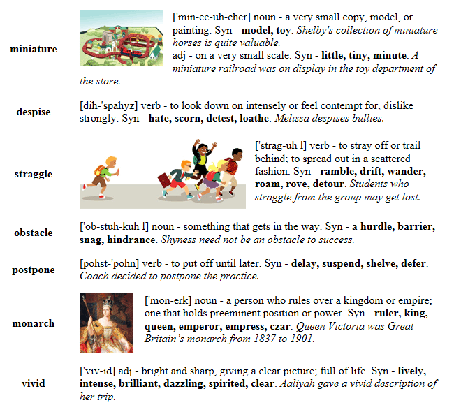 Vocabulary - Beestar.org