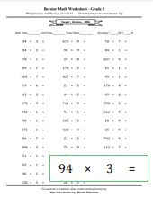 Third Grade Math Worksheets - Free & Printable | Beestar