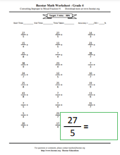 Fourth Grade Math Worksheets - Free & Printable | Beestar