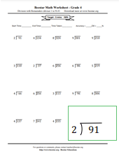 Fourth Grade Math Worksheets - Free & Printable | Beestar