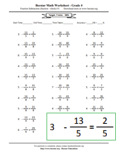 Free 4th Grade Math Worksheets Printable