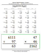 Fourth Grade Math Worksheets - Free & Printable | Beestar