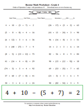 Fourth Grade Math Worksheets - Free & Printable | Beestar