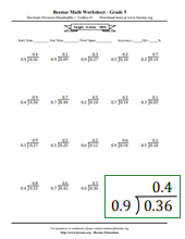 Fifth Grade Math Worksheets - Free & Printable | Beestar