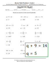 Sixth Grade Math Worksheets - Free & Printable | Beestar