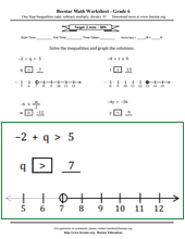 Sixth Grade Math Worksheets - Free & Printable | Beestar