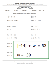 Seventh Grade Math Worksheets - Free & Printable | Beestar