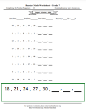7th Grade Math Worksheets Printable