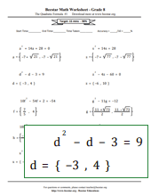 Eighth Grade Math Worksheets - Free & Printable | Beestar